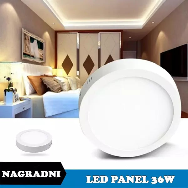 LED Panel 36w nadgradni okruglog oblika