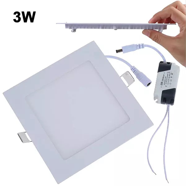 LED Panel 3w ugradni kvadratni