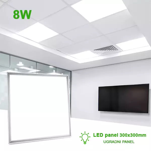 LED Panel 8w ugradni 300x300mm