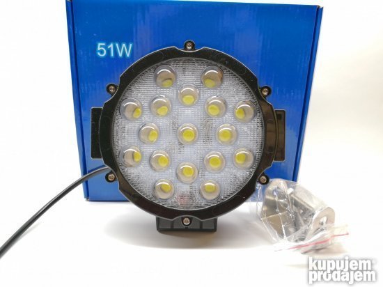 LED radni far 51W okrugli 12/24V