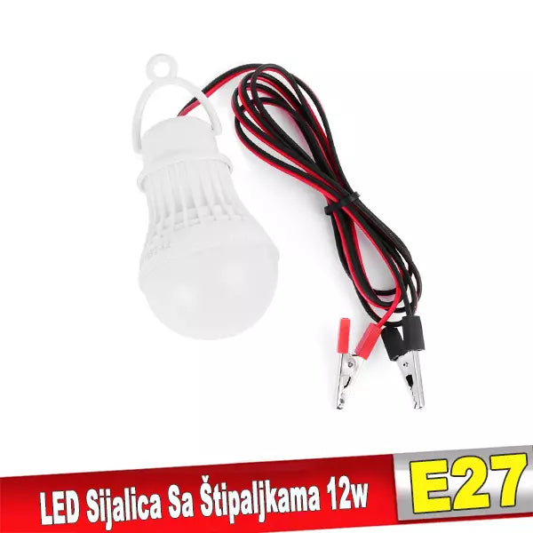 LED Sijalica sa štipaljkama 12w