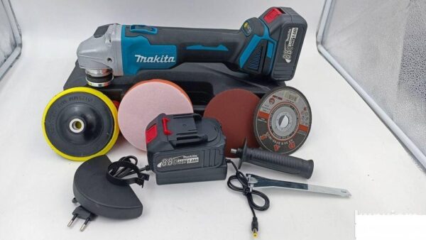 Makita Aku Brusilica + set za poliranje 88v + dve baterije – Makita Aku Brusilica + set za poliranje 88v + dve baterije