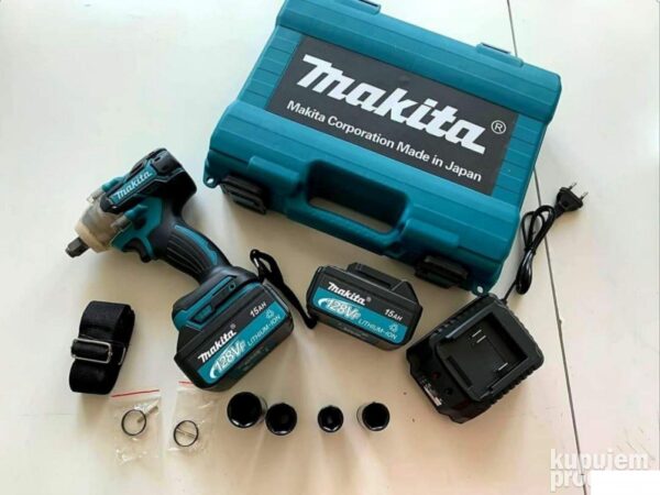 Makita aku udarni odvijač 128V + 2 baterije + 6 gedore – Makita aku udarni odvijač 128V + 2 baterije + 6 gedore