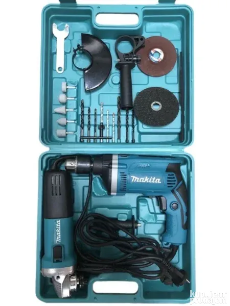 Makita set brusilica i bušilica – Makita set brusilica i bušilica