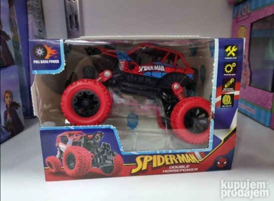 Metalni džip spider-man od 20 cm