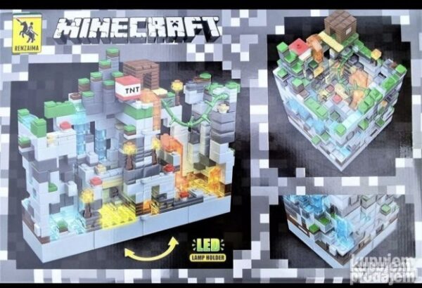 Minecraft 858 delova Led lampa