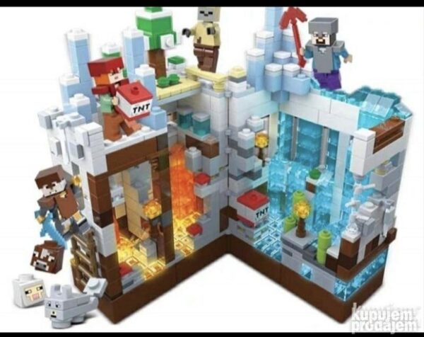 Minecraft lego kocke 866 delova LED lampa