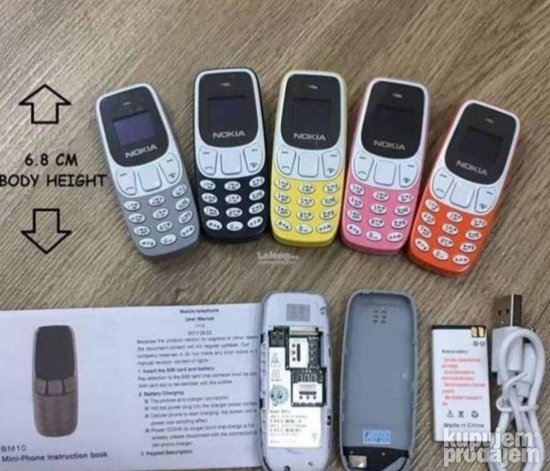 Mini nokia 3310 sa 2 sim kartice