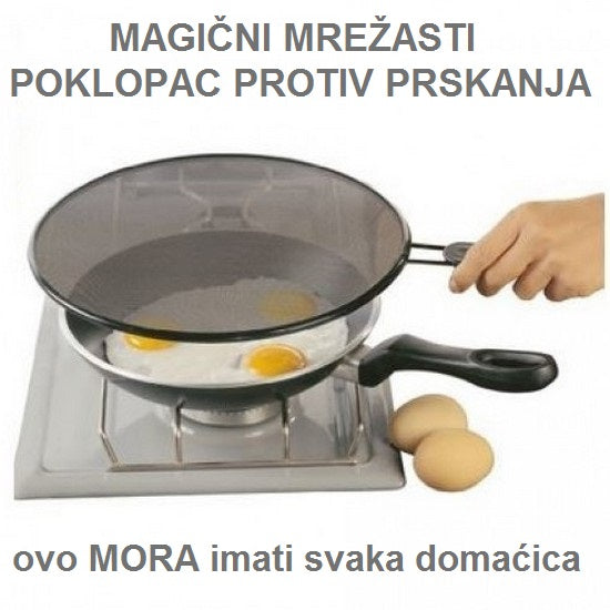 Mrežasti poklopac protiv prskanja