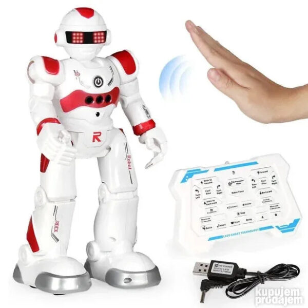 Multifunkcionalni inteligentni Lezo robot crveni