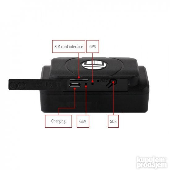 new IP67 TK202 small gps tracker 6400mA battery with Strong