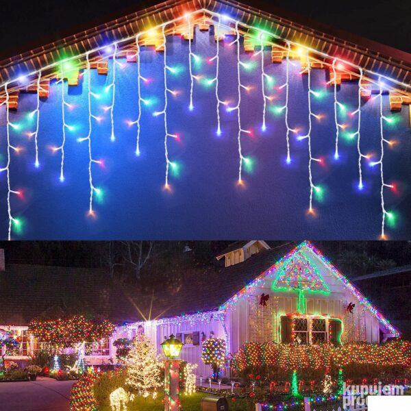 Novogodisnja Led Zavesa 9m RGB Visebojna – Novogodisnja Led Zavesa 9m RGB Visebojna