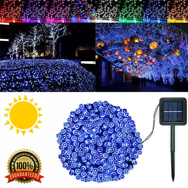 Novogodišnje Solarne Lampice Plave