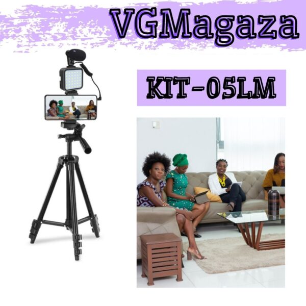 Oprema za vlogovanje KIT-05LM Tripod 50″ – Komplet za strimovanje uživo