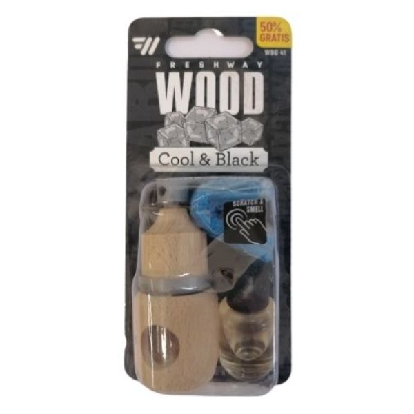 Osveživač Wood double FRESH WAY Cool and Black