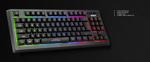 Out tastatura usb marvo cm310 black gaming