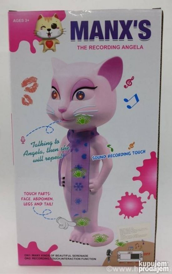 pametna mačka – talking angela – 30 cm