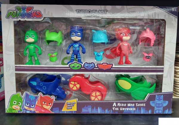 Pjmasks set sa vozilima i figuricama – Pjmasks set sa vozilima i figuricama