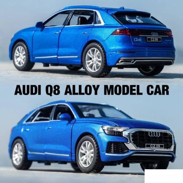 Plavi Audi Q8 metalni autići 1/24 – Plavi Audi Q8 metalni autići 1/24