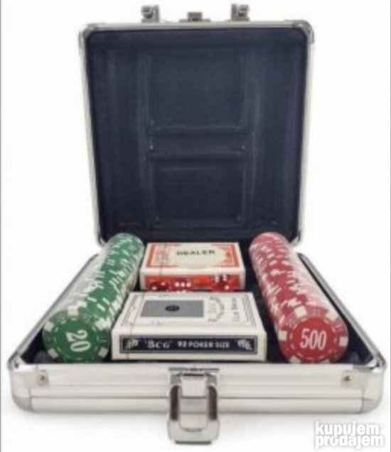 Poker set u koferu – 100 cipova +karte