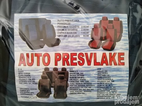 Presvlake za auto univerzalne (novo)