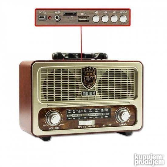 Radio u retro stilu M-111BT usb-bluetooth-fm