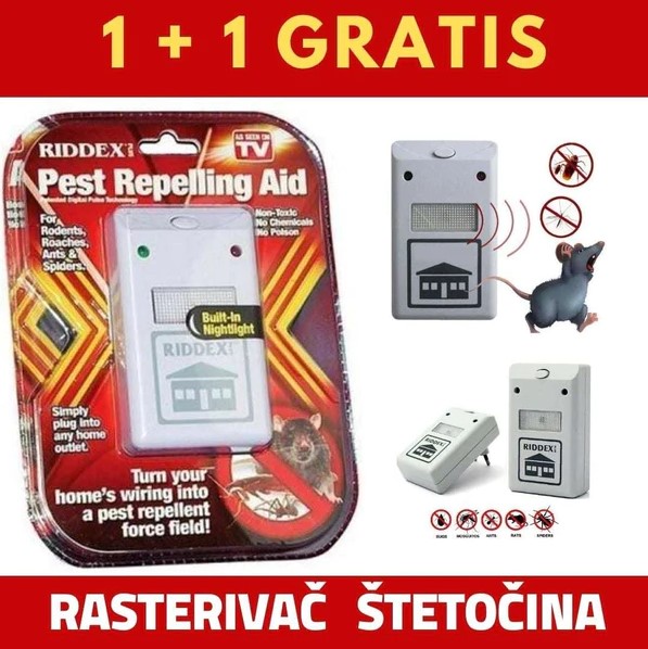 Rasterivač Štetočina Riddex 1 + 1 gratis