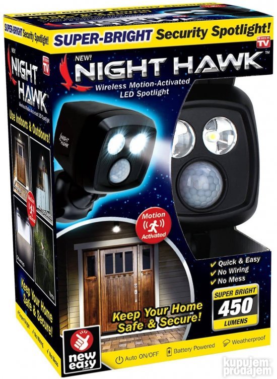Reflektor led – night hawk sa senzorom pokreta