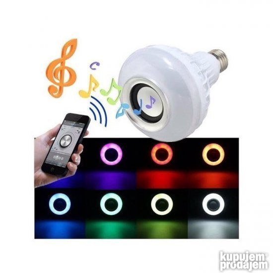 RGB Led Bluetooth muzička sijalica zvučnik sa daljinskim