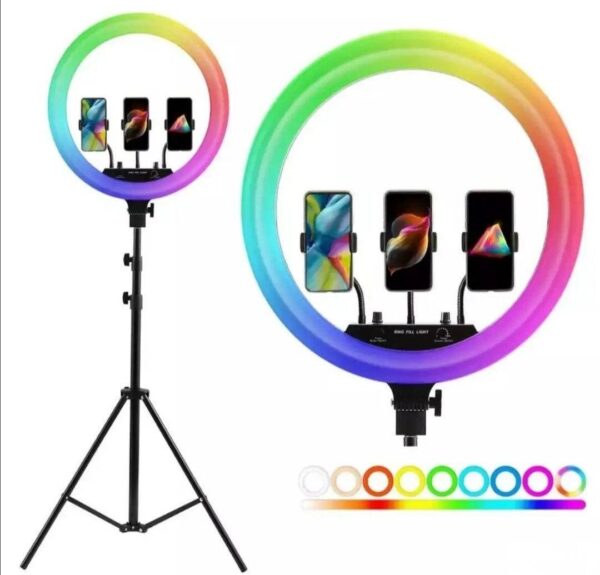 RGB Led Ring Light 18 inca RGB precnik 45cm sa stalkom RING – RGB Led Ring Light 18 inca RGB precnik 45cm sa stalkom RING