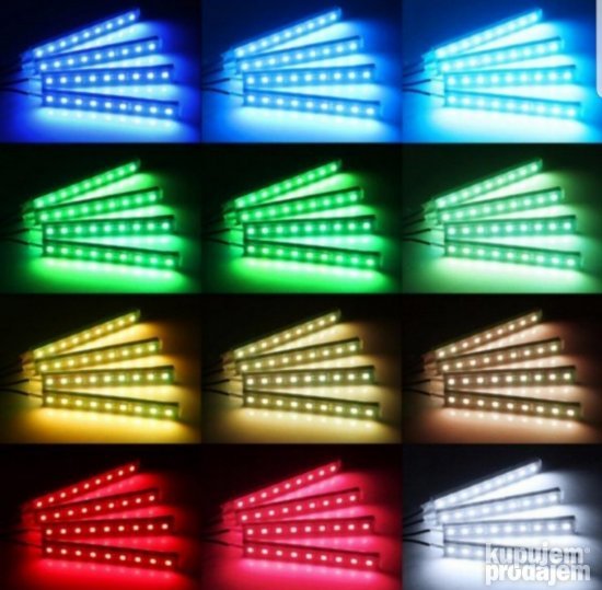 RGB Led svetlo za unutrasnjost kola