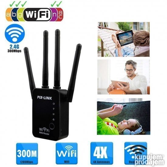 Ruter Wifi pojacivac internet signala sa 4 antene