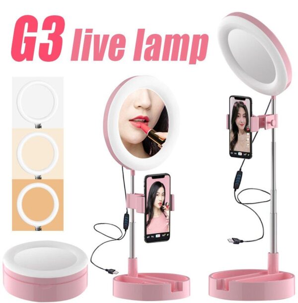 Selfi LED Lampa + Ogledalo