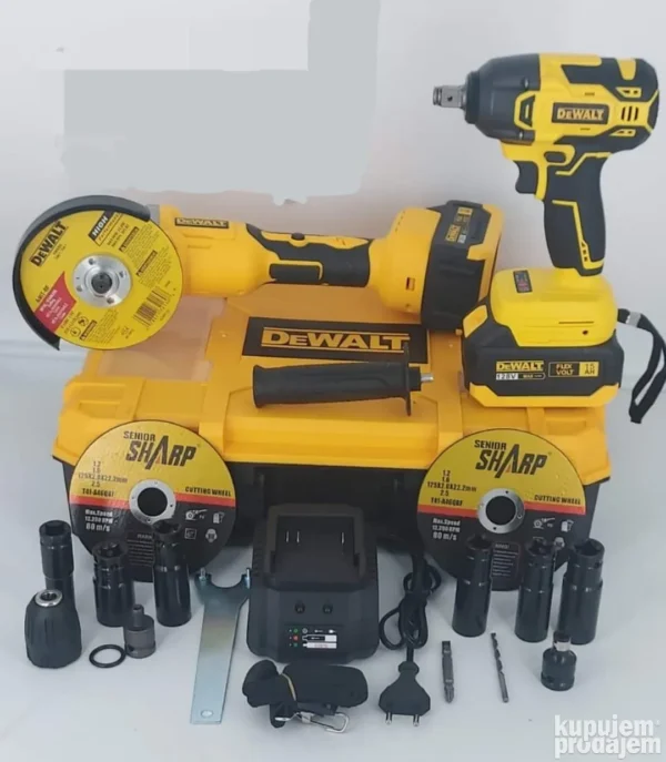 Set Aku Brusilica i Aku odvijac Dewalt 128v – Set Aku Brusilica i Aku odvijac Dewalt 128v