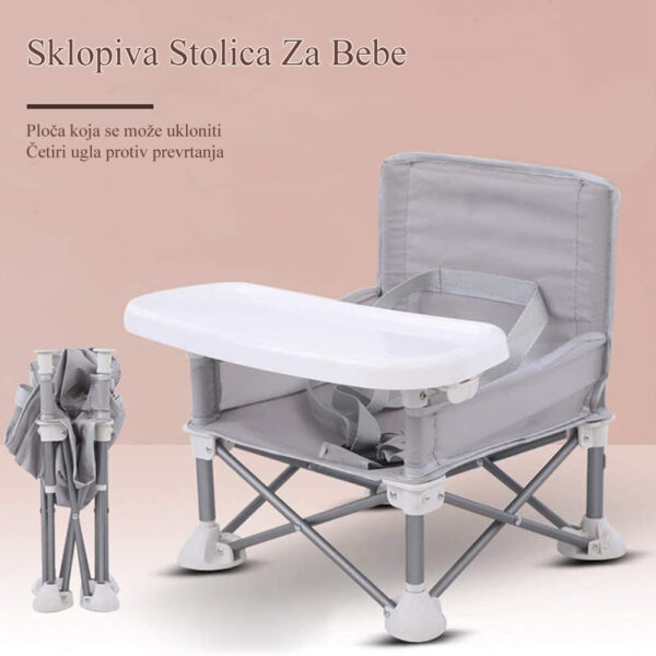 Sklopiva i lako prenosiva stolica za bebe