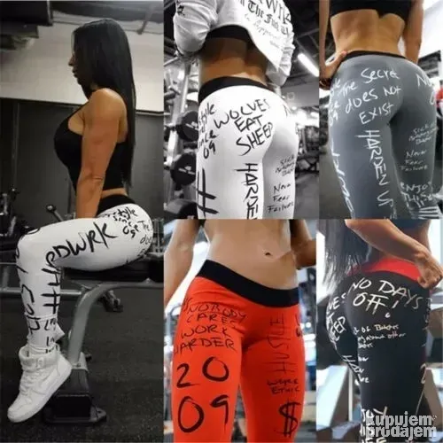 Slim helanke za trening Bele/Sive/Crvene/Crne – Slim helanke za trening Bele/Sive/Crvene/Crne