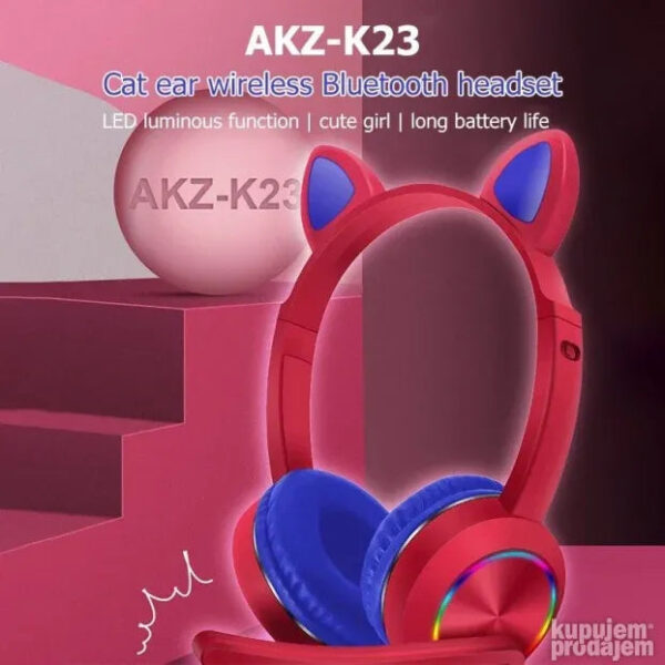 Slusalice Bluetooth Cat Ear AKZ-K23