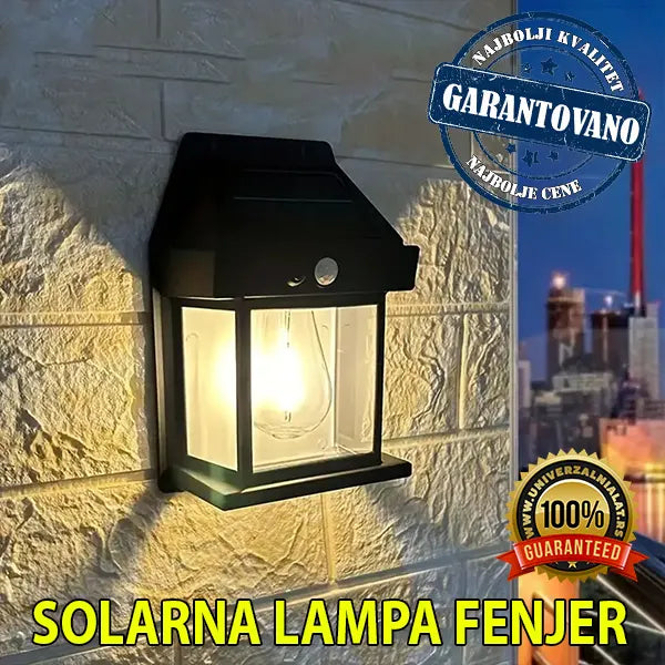 Solarna lampa za dvorište fenjer