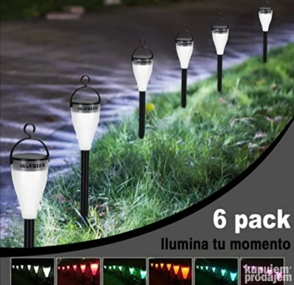 Solarne lampe za dvoriste 6 kom Lampe za dvoriste bastu – Solarne lampe za dvoriste 6 kom Lampe za dvoriste bastu