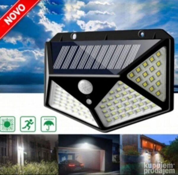 Solarni Reflektor 4 komada SOLARNA LAMPA 100 Dioda – Solarni Reflektor 4 komada SOLARNA LAMPA 100 Dioda