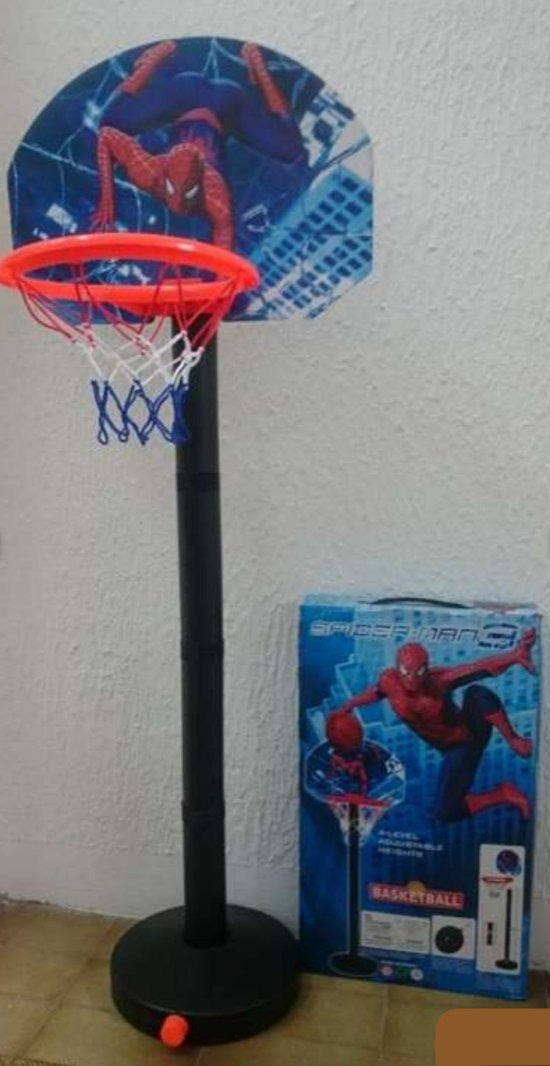 Spiderman koš na postolju + lopta