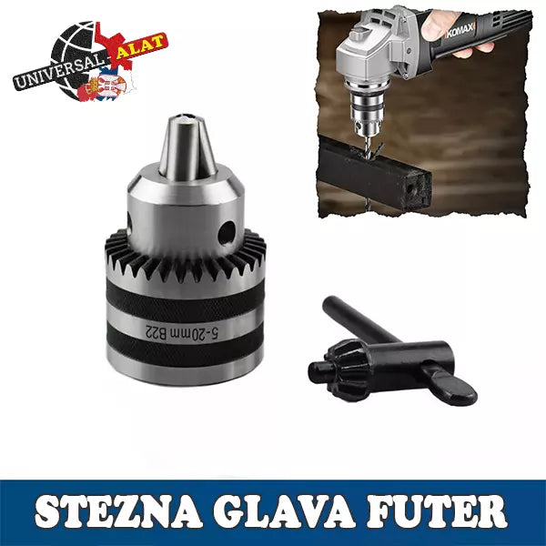 Stezna glava futer za bušilice 5-20mm