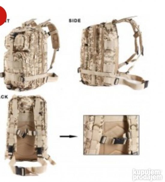 Taktički ranac 30L desert camo