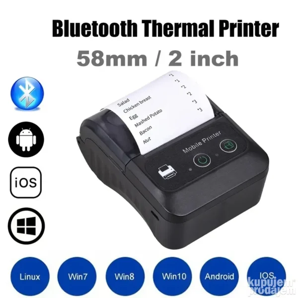 Termalni prenosivi stampac bezicni pos printer – Termalni prenosivi stampac bezicni pos printer
