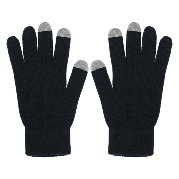 TOUCH GLOVE, rukavice sa tri aktivna „touch“ prsta, tamno sive, S/M