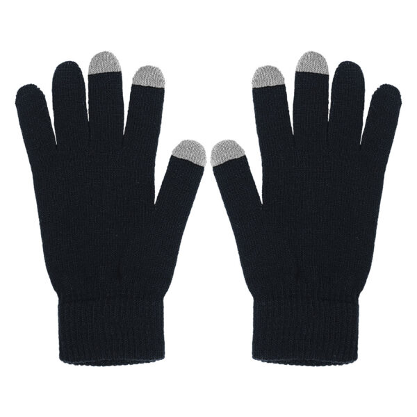 TOUCH GLOVE, rukavice sa tri aktivna „touch“ prsta, tamno sive, S/M