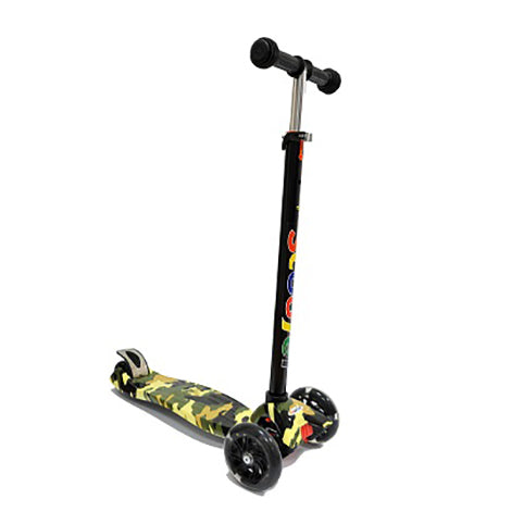 Trotinet Scooter do 60kg sa 4 tocka Svetleci Maskirni