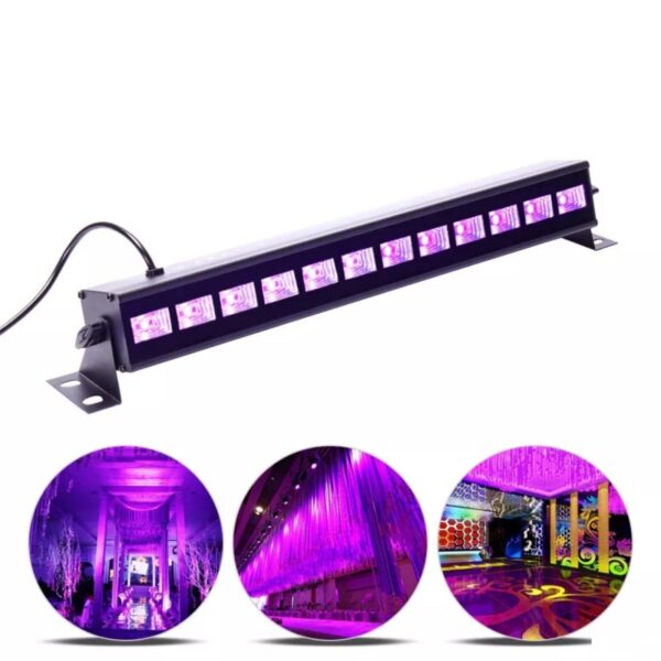 UV led bar 9x3w blacklight svetlo – UV led bar 9x3w blacklight svetlo