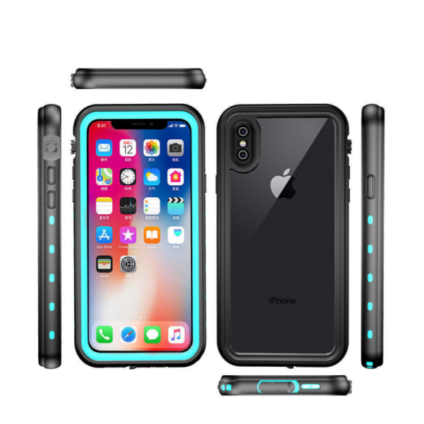 Vodootporna torbica DOT+ za iPhone X svetlo plava