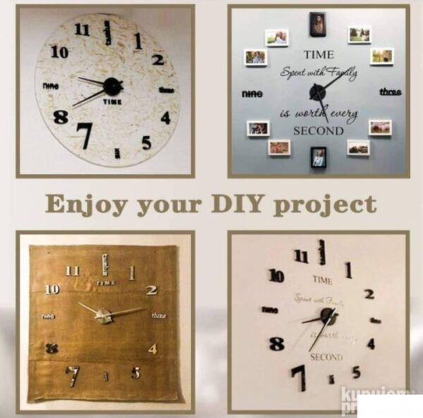 Zidni sat DIY CLOCK